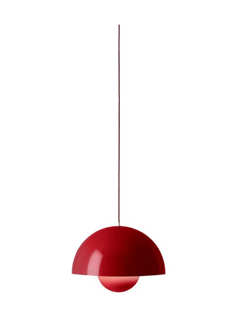 VERMILION RED &Tradition Flowerpot VP2 -riippuvalaisin ø 50 cm |50 x 36 ...