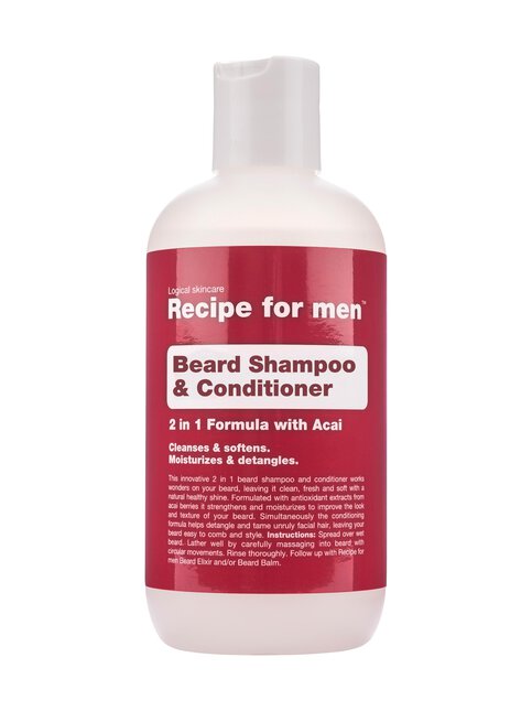 1 Recipe for men Beard Shampoo & Conditioner -partashampoo, 250 ml |250 ...