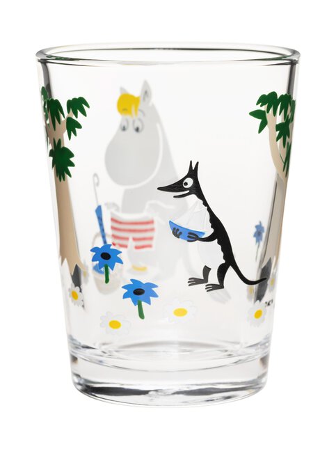 MULTICOLOR Moomin Arabia Moomin Going on a Vacation -juomalasi 22 cl ...