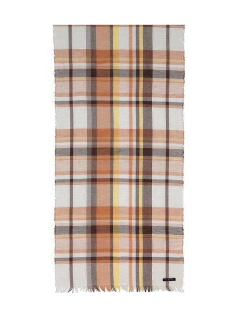 110 LEMON Bugatti Checked-pellavasekoitehuivi 45 x 190 cm |One size ...