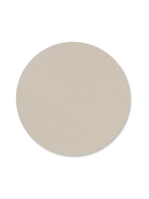 OYSTER WHITE Lind DNA Circle Nupo -nahkainen lasinalunen |10 x 10 x 0 ...