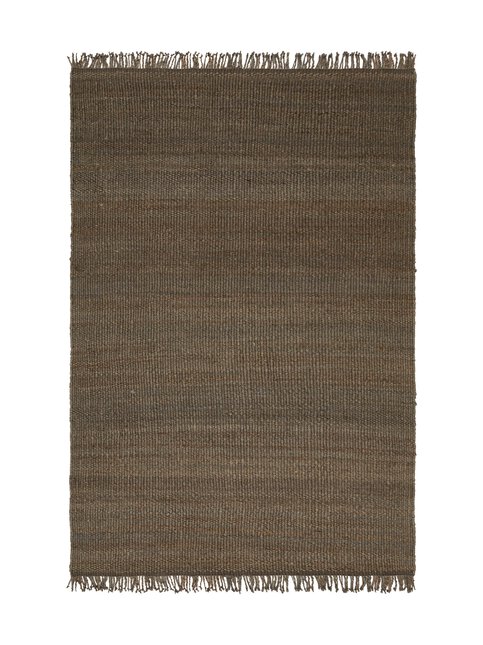 DARK BROWN Roots living Fringe Hemp -matto |200x300 CM | Sisal ...