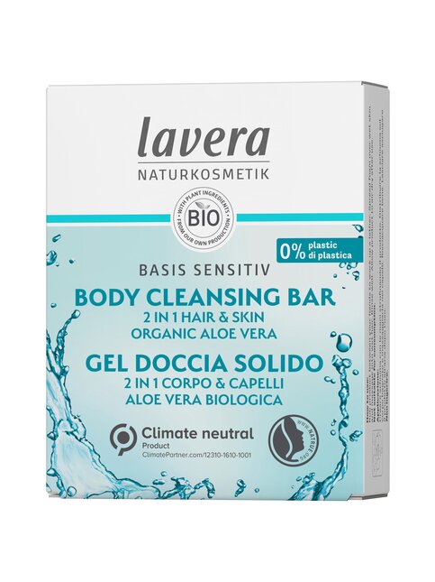Lavera Basis Sensitiv 2in1 Cleansing Bar ziepes ķermenim un matiem 50g ...