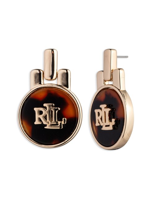 GOLD Lauren Ralph Lauren Logo Tort Drop -nappikorvakorut |One size | Korvakorut | Stockmann