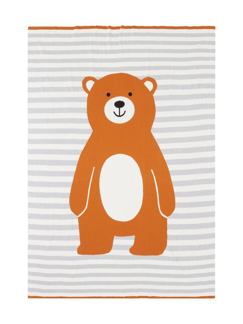 LT.GREY MEL/SNOW WHITE COMBO Casa Stockmann Leo-torkkupeitto |120X160 ...