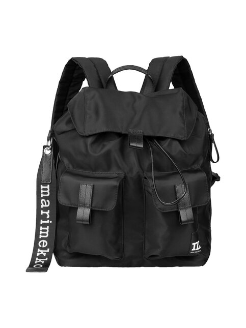 009 BLACK Marimekko Everything Backpack L Solid -reppu |28 x 18 cm ...