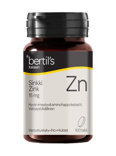 Bertil's Sinkki 100 tabl. |50 g | Vitamiinit | Stockmann