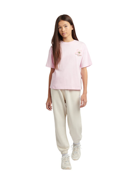 LIR LIGHT RASPBERRY New Balance Boston Floral Graphic t-paita |146 | T ...