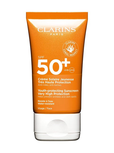 NOCOL Clarins Sun Face Dry Touch Sun Care Cream SPF 50 ...
